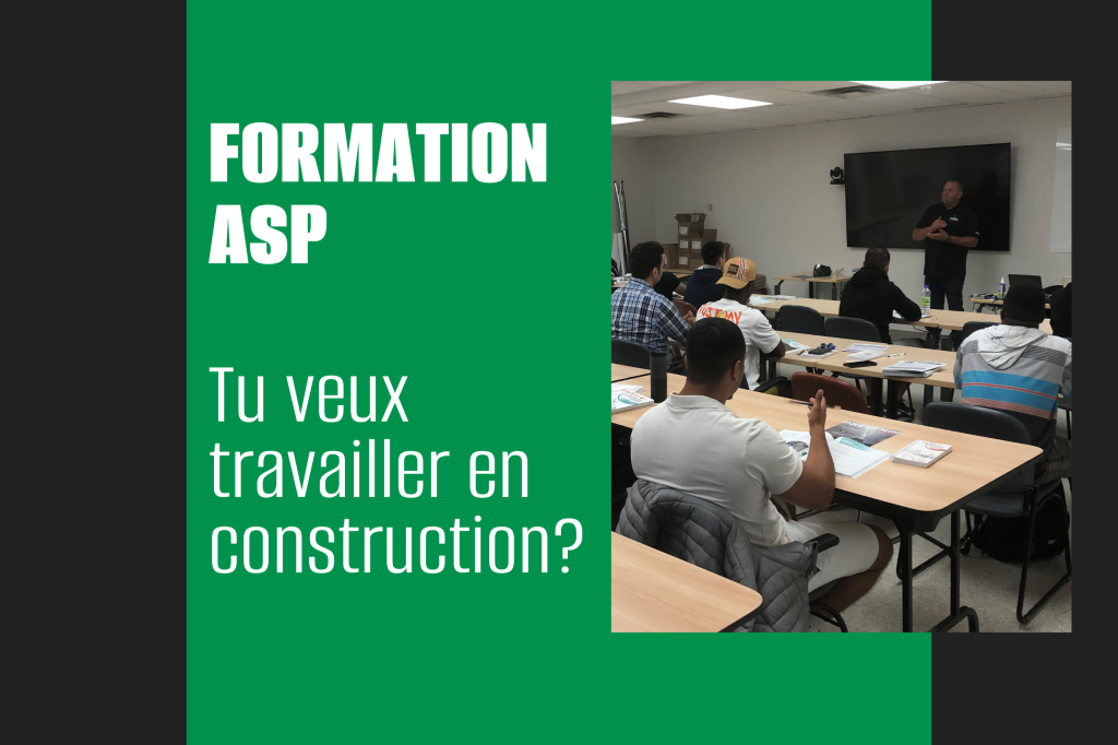 Les dates 2024 de nos cours ASP sont sorties! - CSD construction